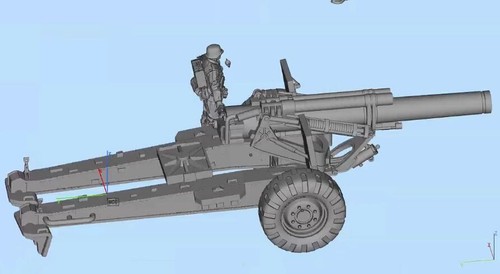 3D Printed 1/72 American M114 155mm gun Model | eBay