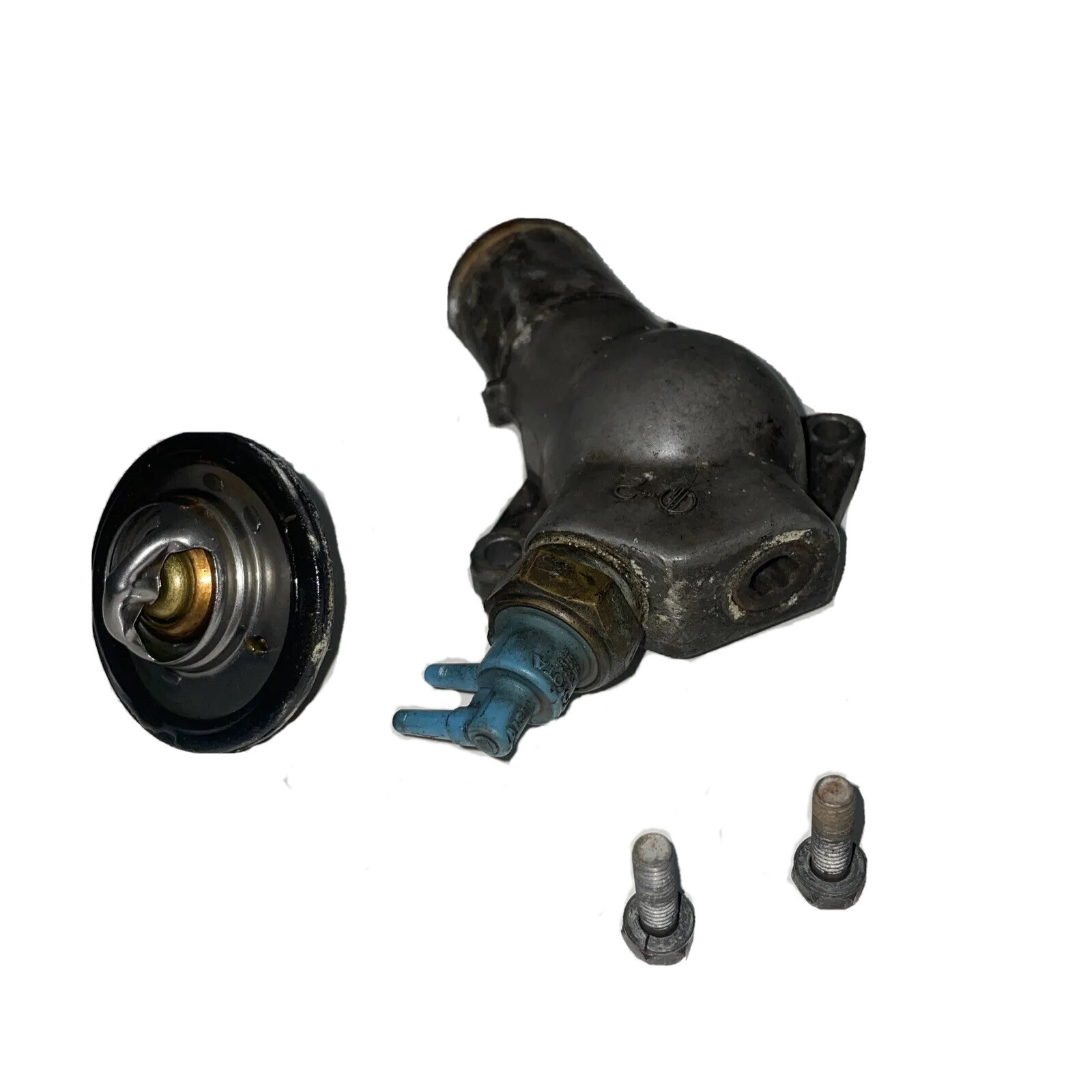 1987-92+Toyota+Supra+Turbo+7mgte+Thermostat+Housing+Outlet+Sensors+OEM ...