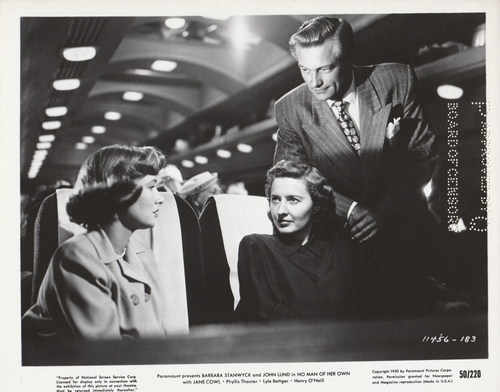 Original Photo 1950 No Man of Her Own Barbara Stanwyck John Lund ...