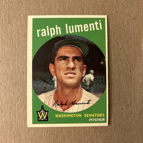 1959 Topps Baseball Ralph Lumenti Washington Senators Card #316 | eBay