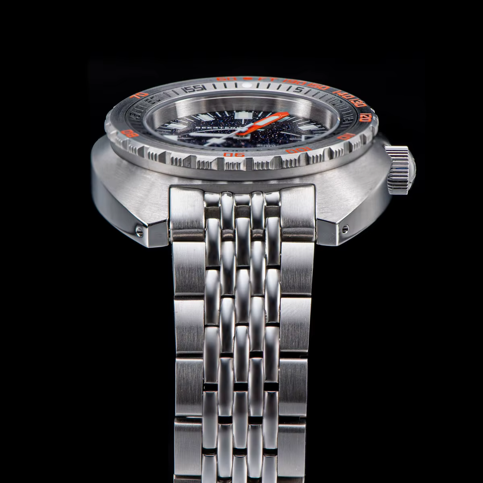 Seestern V3 42MM SUB 300T LUME DATE 200m DIVER'S Mens Watch Blue ...