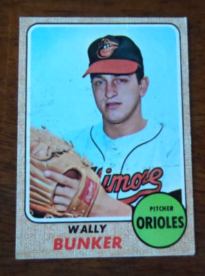 1968 TOPPS BASEBALL #489 WALLY BUNKER BALTIMORE ORIOLES EX A-330 | eBay