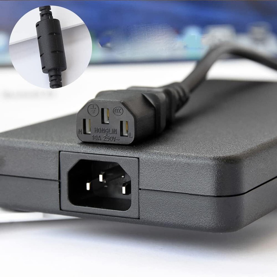 Original Dell 240W AC Adapter with Power Cord Large Round Tip ...