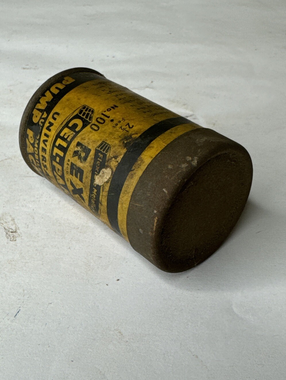Vintage Rex Cell-pak Automotive Tin Sydney Australia Pump Packing ...