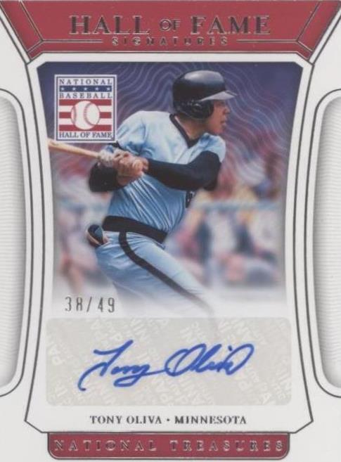 2022 Panini National Treasures - Hall of Fame Signatures Tony Oliva # ...