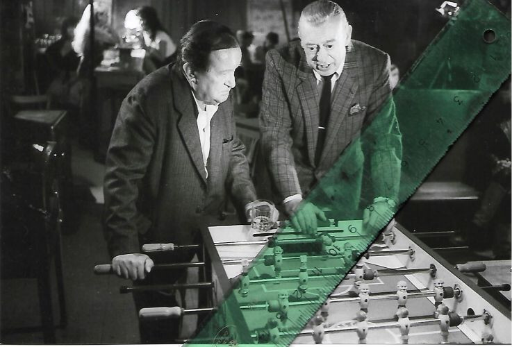 1 Foto HORST TAPPERT + SIEGFRIED LOWITZ - Pressefoto Aufnahme von 1988 ...