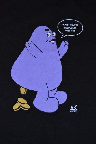 Rare AKOMPLICE GRIMACE T-Shirt Mens 2XL Bootleg Funny Lowbrow McDonald ...