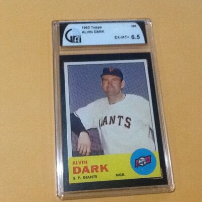 1963 Topps # 258 Alvin Dark Baseball Card San Francisco Giants SF AGI ...