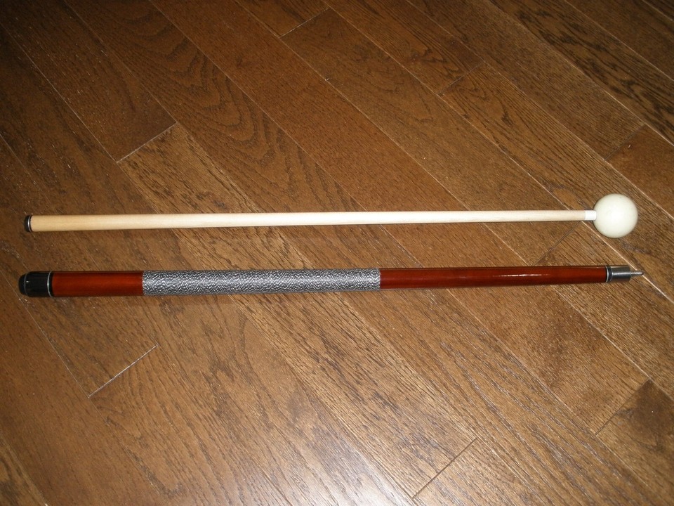 Training Pool Cue With Cue Ball Attached | eBay