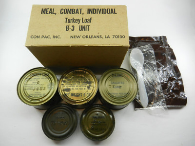 Vietnam War Era C-Ration MRE Military Ration - Turkey Loaf B-3 Ration ...