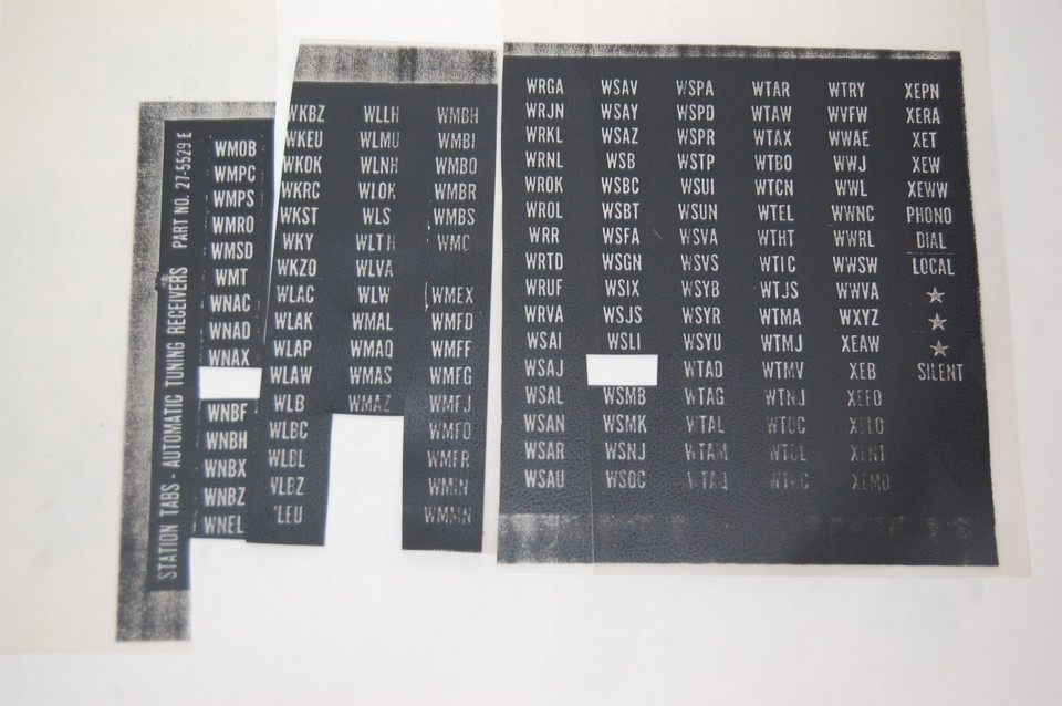 FC2 Vintage Radio Station Call Letters / Tabs Antique parts | eBay