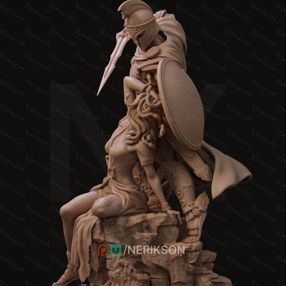 1/24 Scale Resin Model Kit Poerxiusi and Medusa Unassembled Unpainted ...