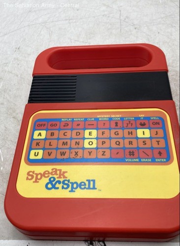 Speak & Spell Electronic Game Red Yellow Educational Spelling Learning ...