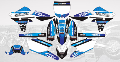 AM 261 DECALS STICKERS GRAPHICS KIT FOR YAMAHA YZ250F 2014-2018 YZ450F ...