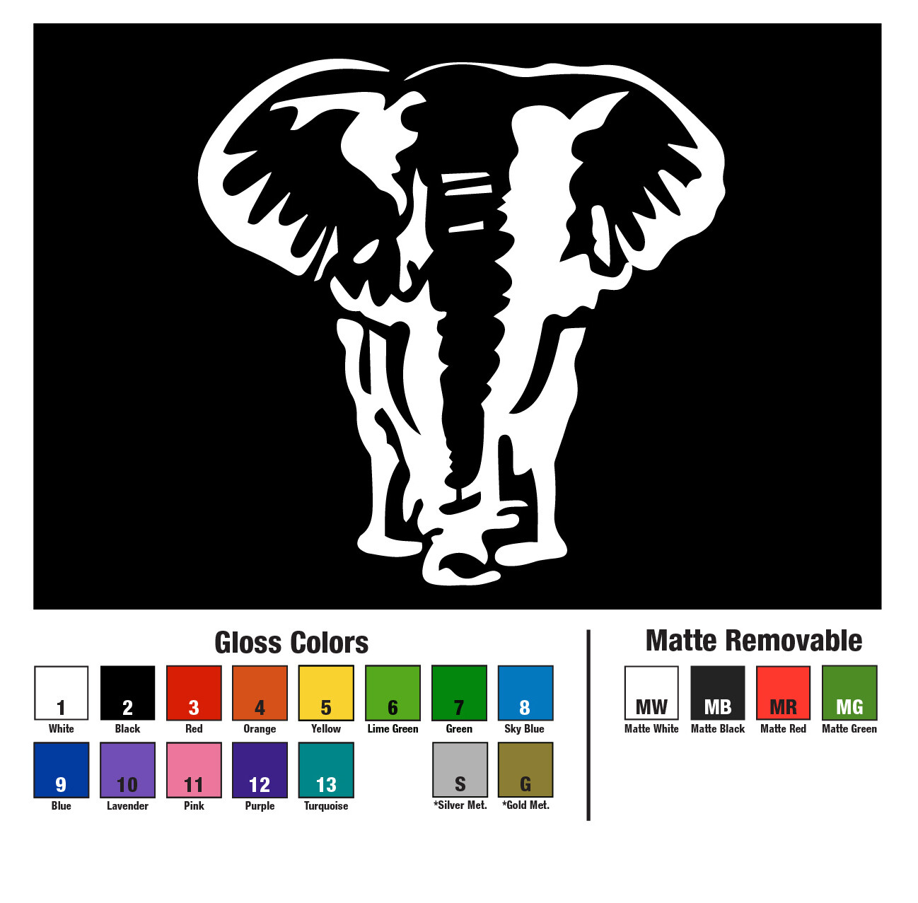 4.25" Elephant Decal Sticker Car Decor Safari Jungle Wildlife Animal ...