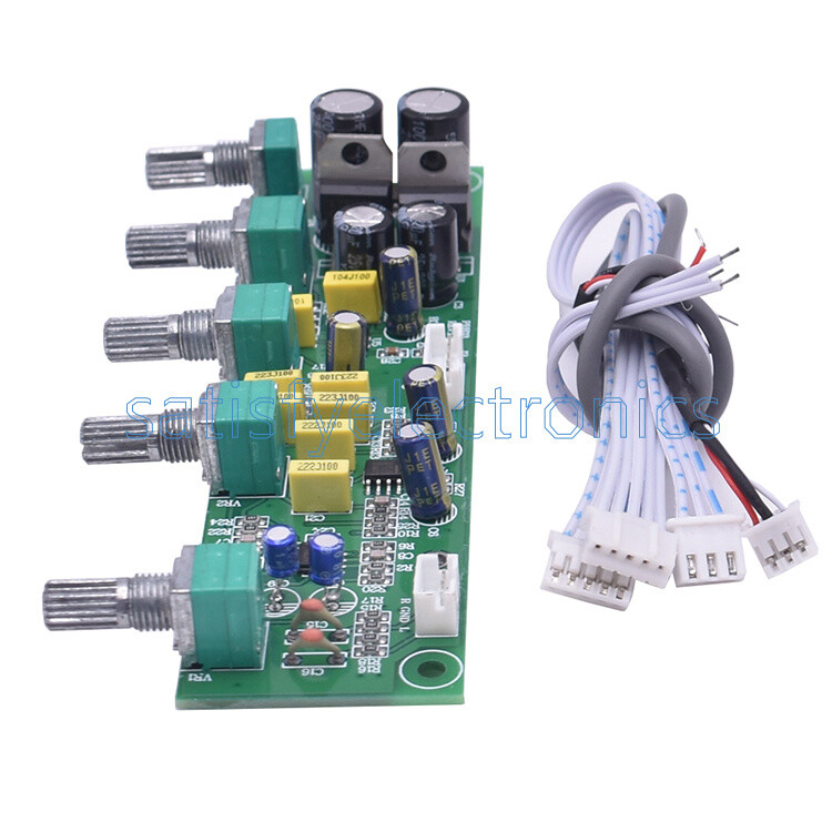 Subwoofer Preamplifier Board NE5532 HiFi 2.1 Preamp Tone Board Treble ...