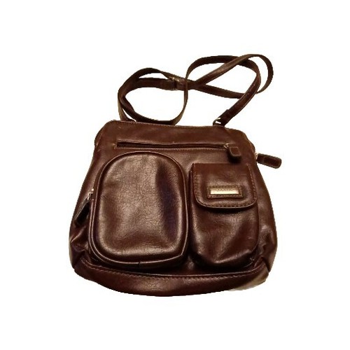 Women’s Strada Leather Crossbody Purse Handbag Small Tote Brown. | eBay