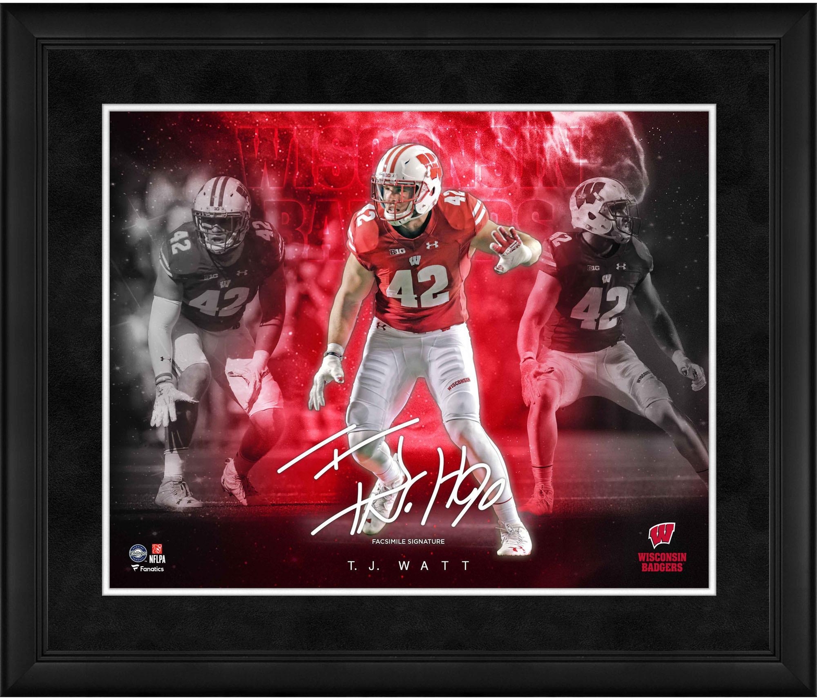 TJ Watt Wisconsin Badgers Framed 16" x 20" Stars of the Game Collage | eBay