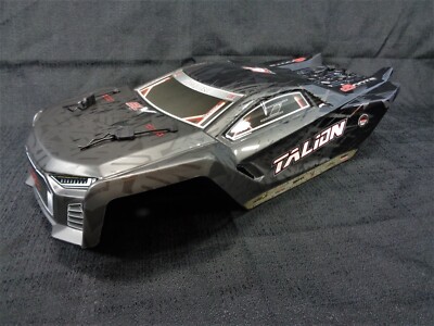 Arrma Talion EXB 6s Factory Painted Black Body Shell w/ Clips Pins 1/8 ...