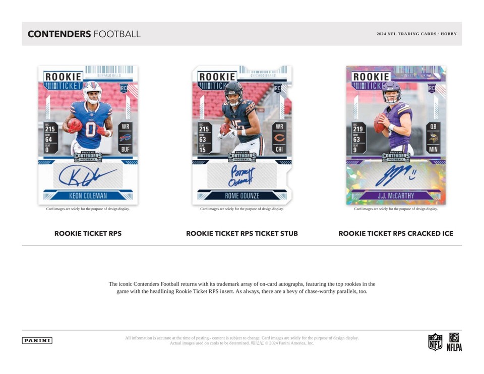 Matt Goncalves IND 2024 Panini CONTENDERS 1 Case (12 Hobby Box) Player ...