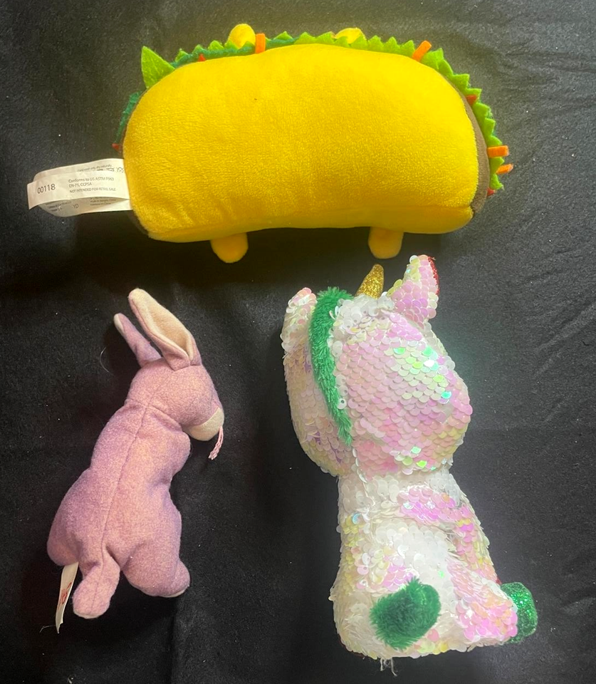 Lot of 3 Plushes - Exploding Kittens, TY Teenie Beanie & TY Flippables ...