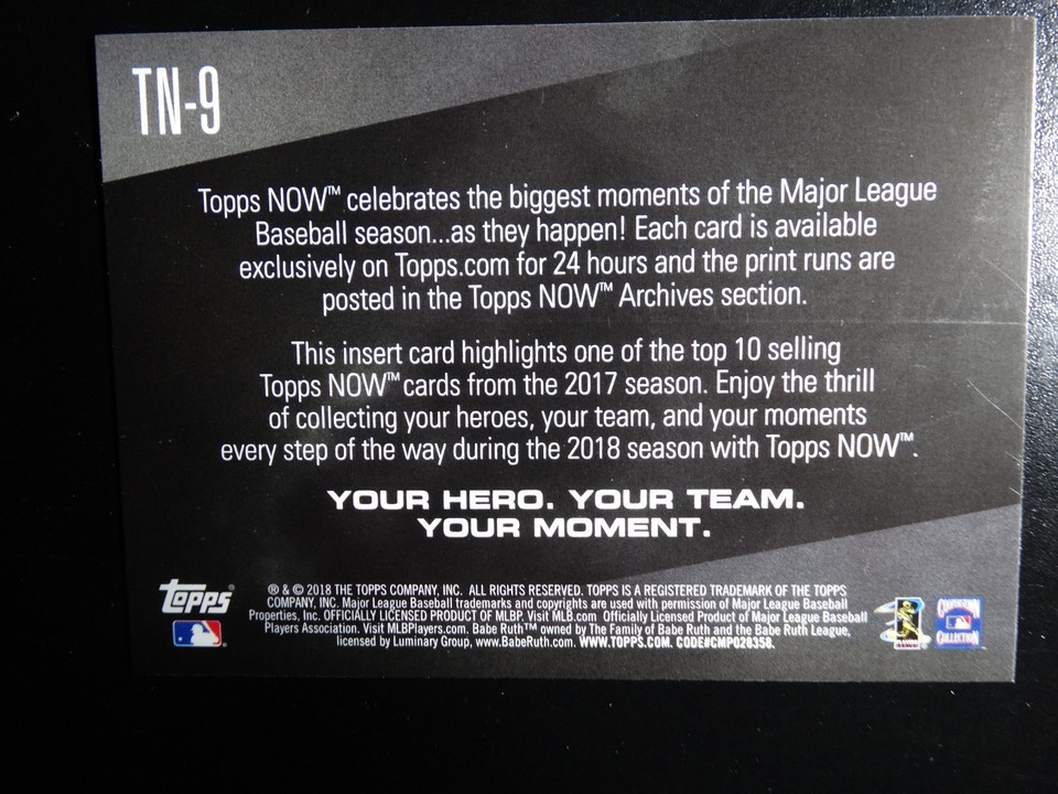 2018 Topps Series 1 Topps Now Baseball Cards You U Pick From List | eBay