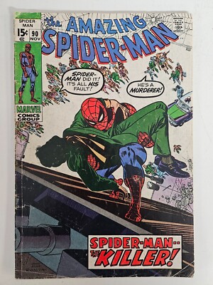 Amazing Spider-Man #90 Captain Stacy Death Marvel 1970 GD/VG | eBay