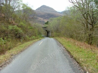 Photo 6x4 Railway bridge over the old A830 Lochailort/Ceann Loch ...