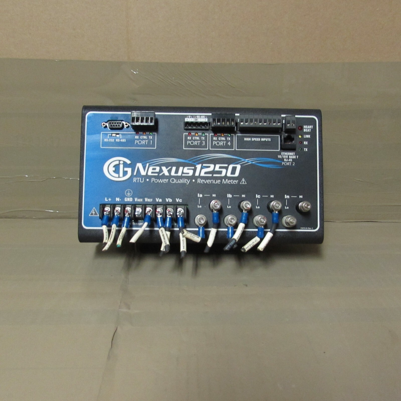 NEXUS 1250, RTU POWER QUALITY REVENUE RECORDER, NICE TAKEOUT! MAKE ...