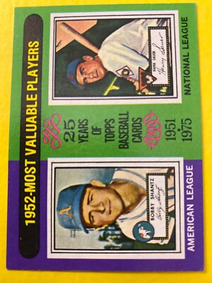 1975 Topps Baseball mini (STUNNING) set break #190 1952 MVP's NM/MT | eBay