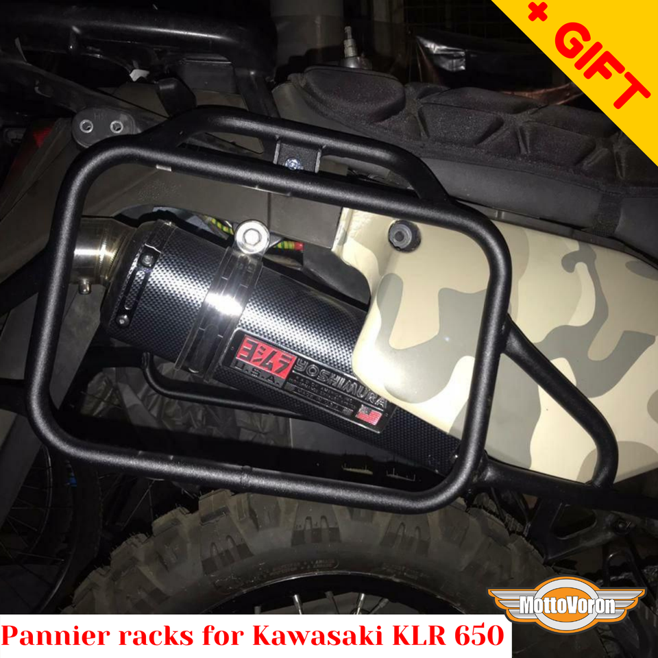 For Kawasaki KLR650 Side carrier pannier rack for cases soft bag KLR ...