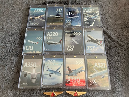 Delta Airline-Pilot Trading Cards-Set Of 12 new release cards. | eBay