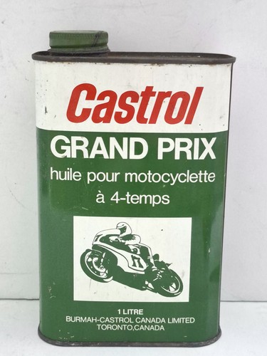 Vintage Castrol Grand Prix Motorcycle Oil Display Can 1 Litre SAE 40 ...