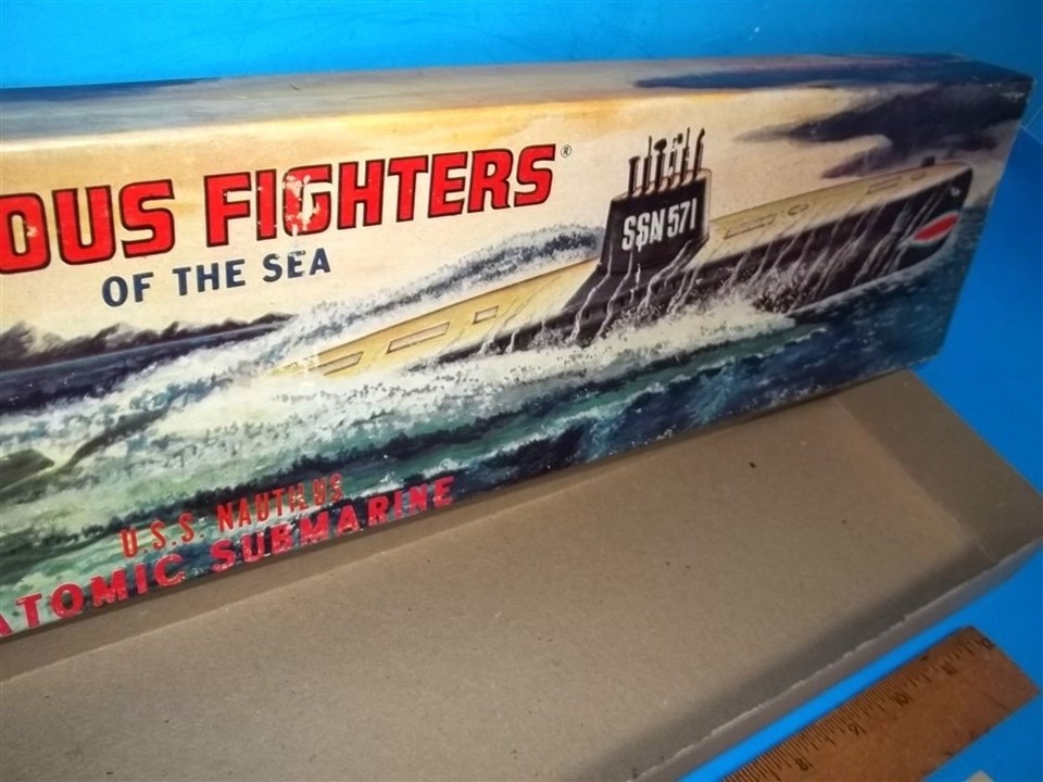 Vintage Plastic Model - SUBMARINE US NAUTILUS - BOX ONLY | eBay