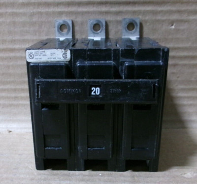 Eaton Cutler Hammer QBHW QBHW3020H 3 Pole 20 Amp 240V Circuit Breaker ...