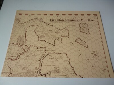 Judges Guild Vintage Map 17x22 City State Campaign Map One Judges ...
