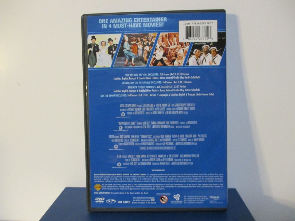 Gene Kelly Collection - 4 DVD Set - MINT condition - ED23-546 ...