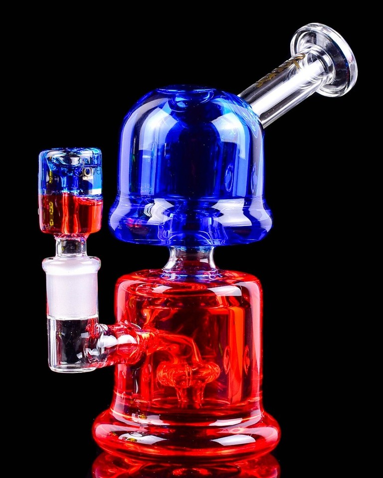 Thick Double Chamber Glycerin Bong Freeze Pipe Glass Water Pipe Red ...