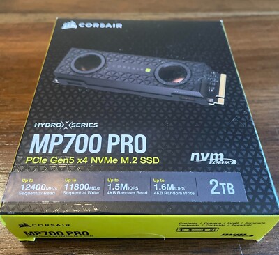 Corsair 2TB MP700 PRO NVMe PCIe 5.0 M.2 Internal SSD (Water Block) | eBay