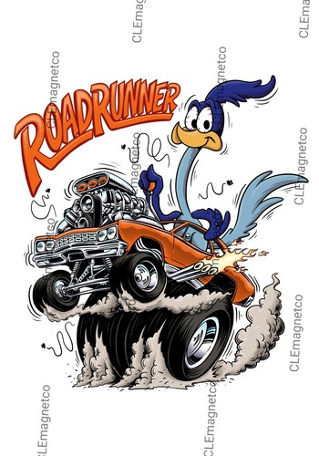 Muscle Car MAGNET - Ratfink Style Road Runner cartoon Show Rat Fink ...