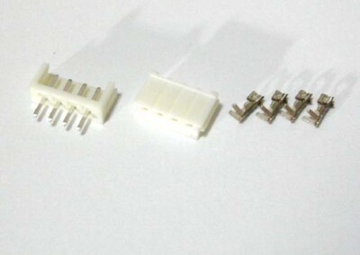 JST-EH 2.5mm 4-Pin Male Female Housing Connector Header Crimp Terminals ...
