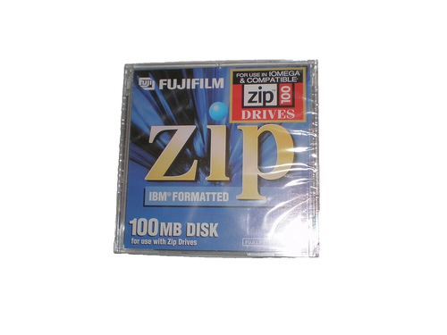 Fujifilm ATOMM Zip Disk 100 MB IBM Formatted- 1 ZIP IN JEWELCASE USE IN ...