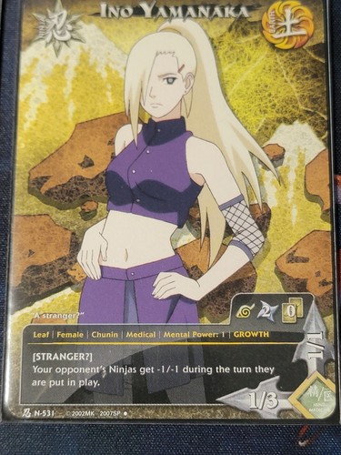 Ino Yamanaka Naruto TCG Alternate Art Alt PROMO N-531 Stranger? CCG ...