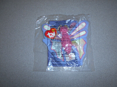 Flitter The Butterfly toy Ty Beanie Babies #8 new 2000 McDonalds Happy ...