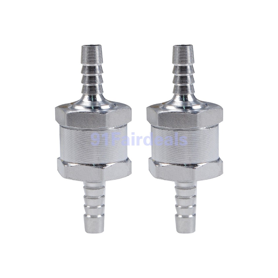 2PCS One way Check valve Non Return Inline for Gas or Diesel fuel 1/4 ...