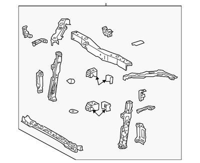 Genuine Toyota Radiator Support 53201-47050 | eBay