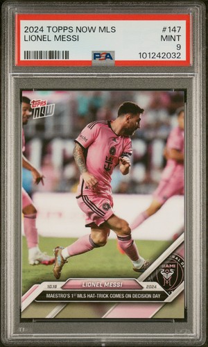 2024 TOPPS NOW MLS #147 LIONEL MESSI PSA 9 | eBay
