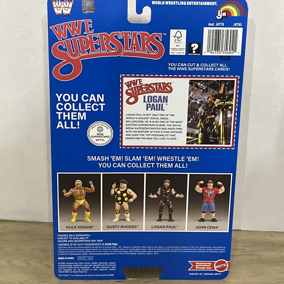 WWE LJN Superstars LOGAN PAUL 8" Action Figure 1980s Retro Collectible ...