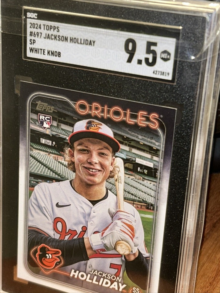 Jackson Holliday 2024 Topps Series 2 #697 Fun Face White Knob Scribble ...