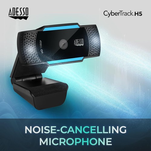 Adesso Cybertrack H5 1080p HD USB Autofocus Webcam with Microphone ...